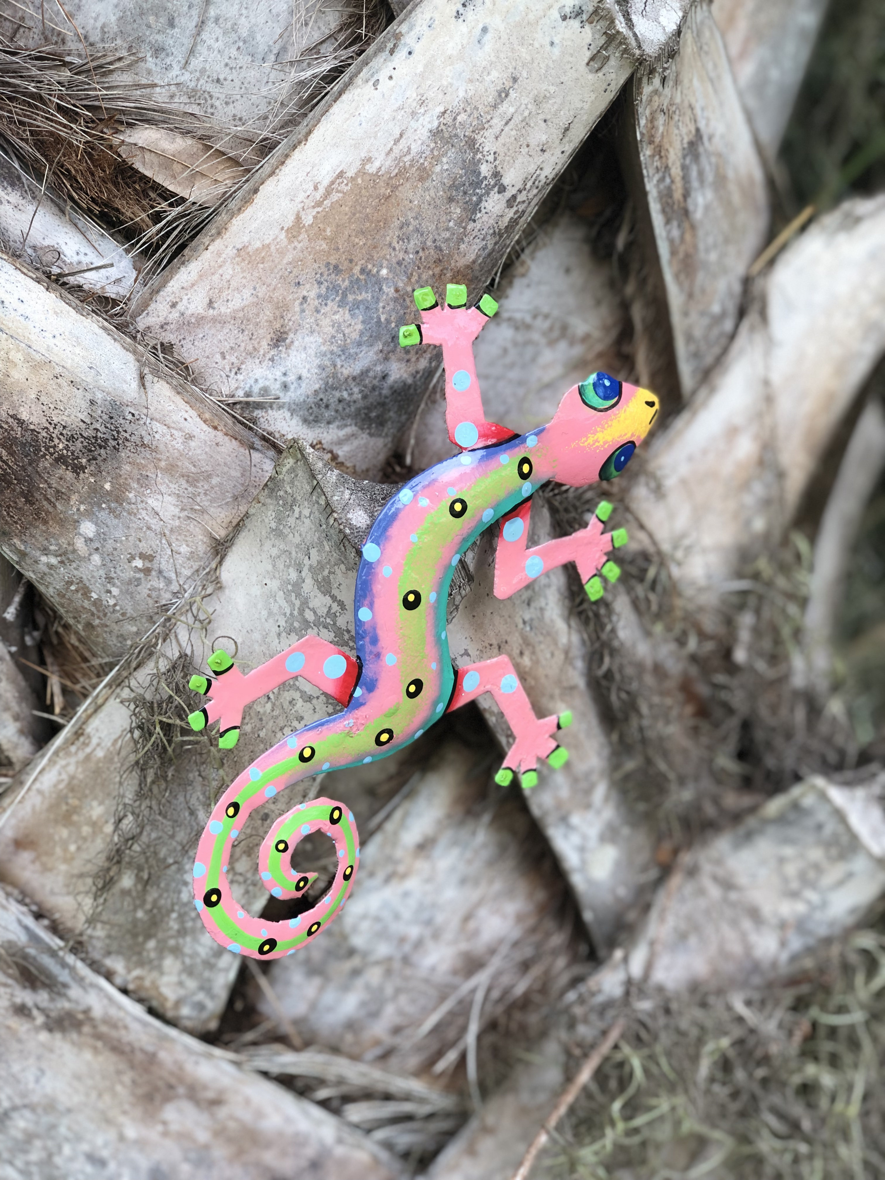 Ebern Designs Colorful Gecko Haitian Wall Décor | Wayfair