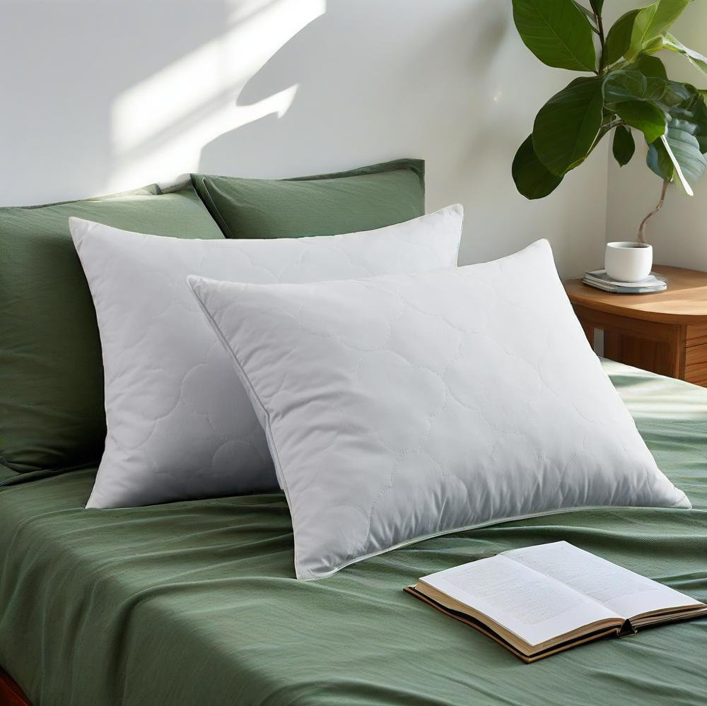 Ebern Designs Premium Grey Goose Feather Pillows (Set of 2) | Wayfair