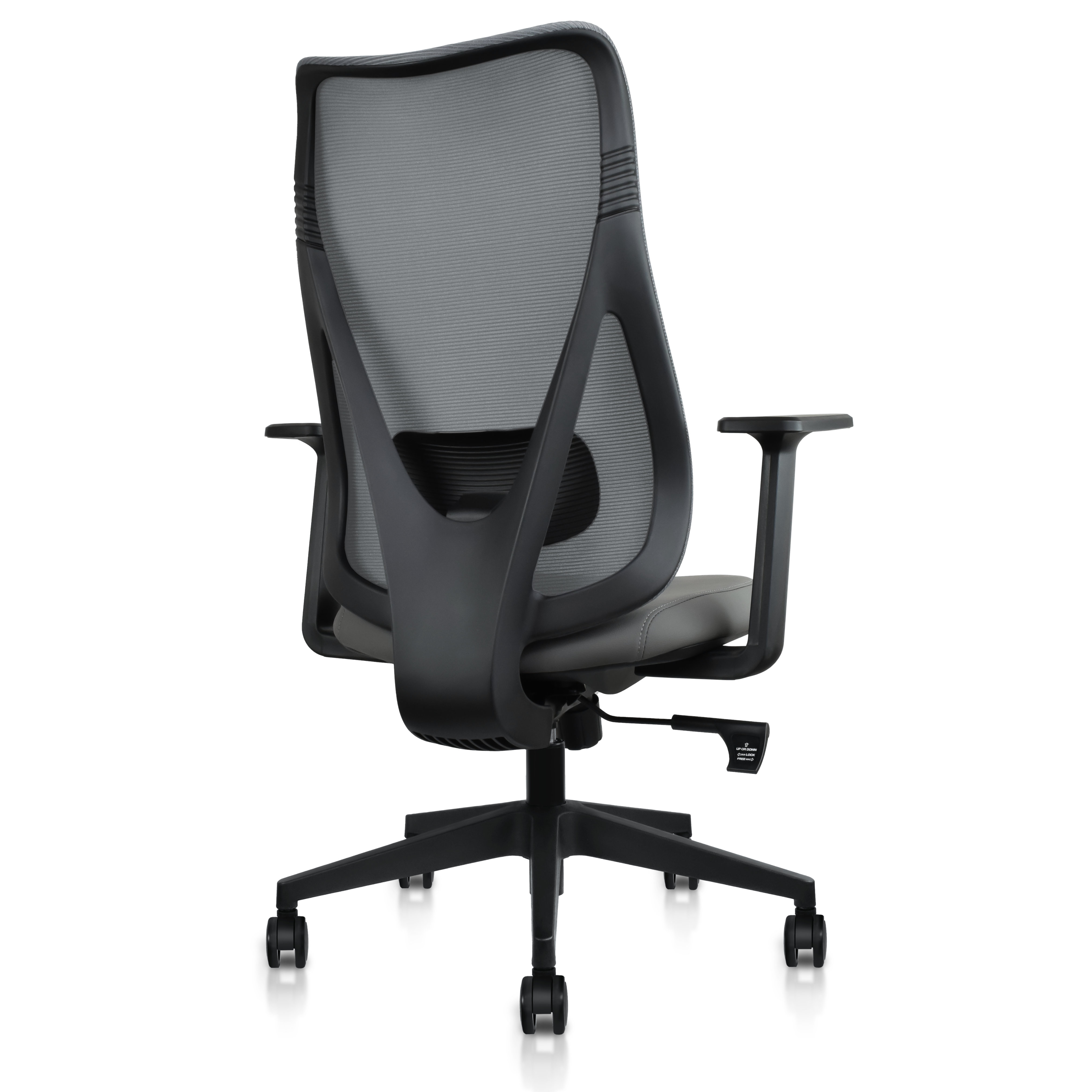 Inbox Zero Kumpe True Innovations Mesh Office Chair Leather Seat ...