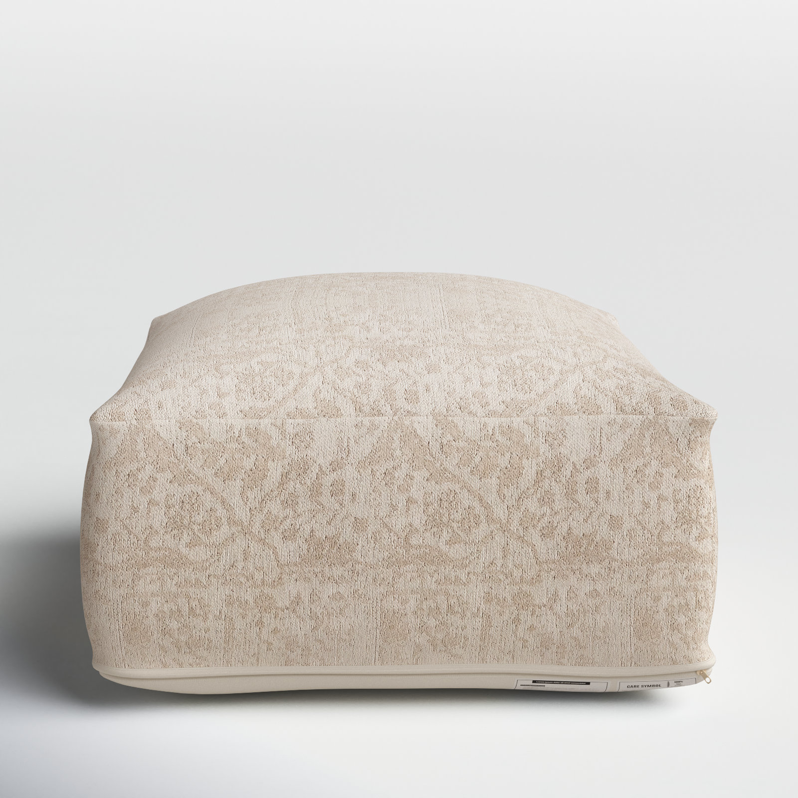 Birch Lane™ Katya 36" Wide Rectangle Damask Pouf Ottoman | Wayfair