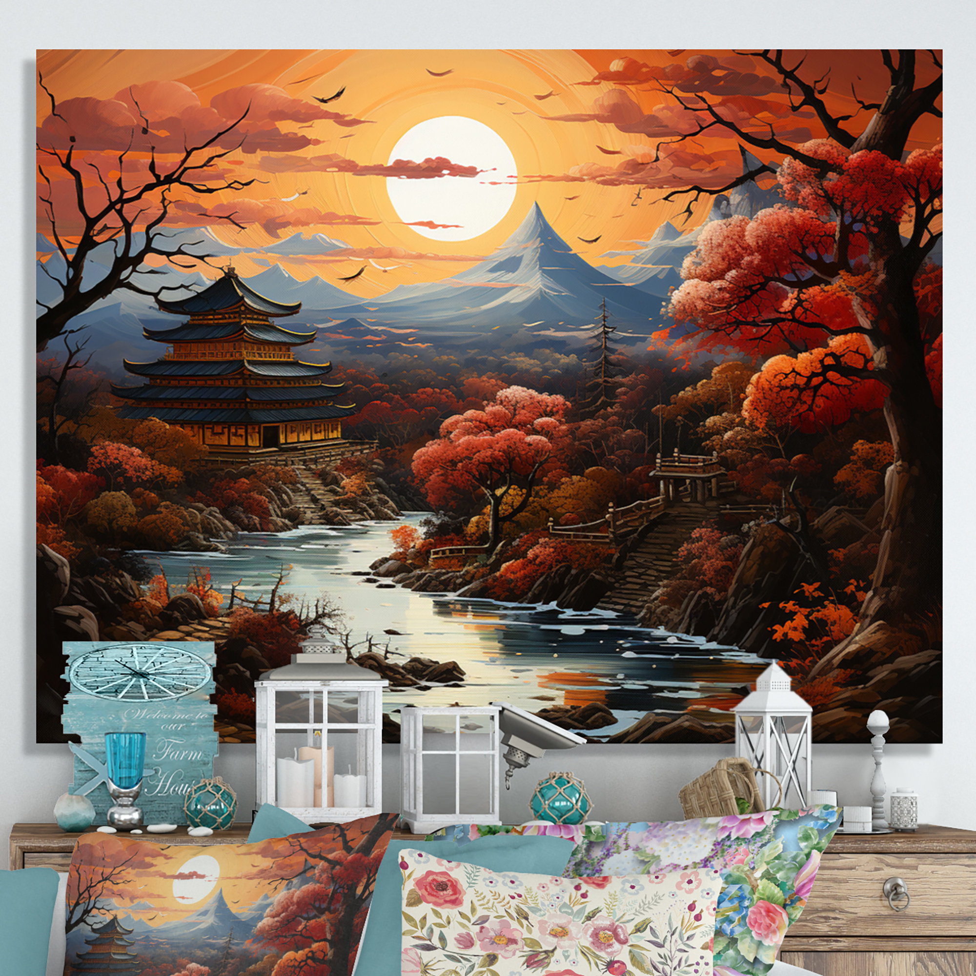 Millwood Pines Asian Art Kyoto Autumn II - Asian Art Wall Decor ...