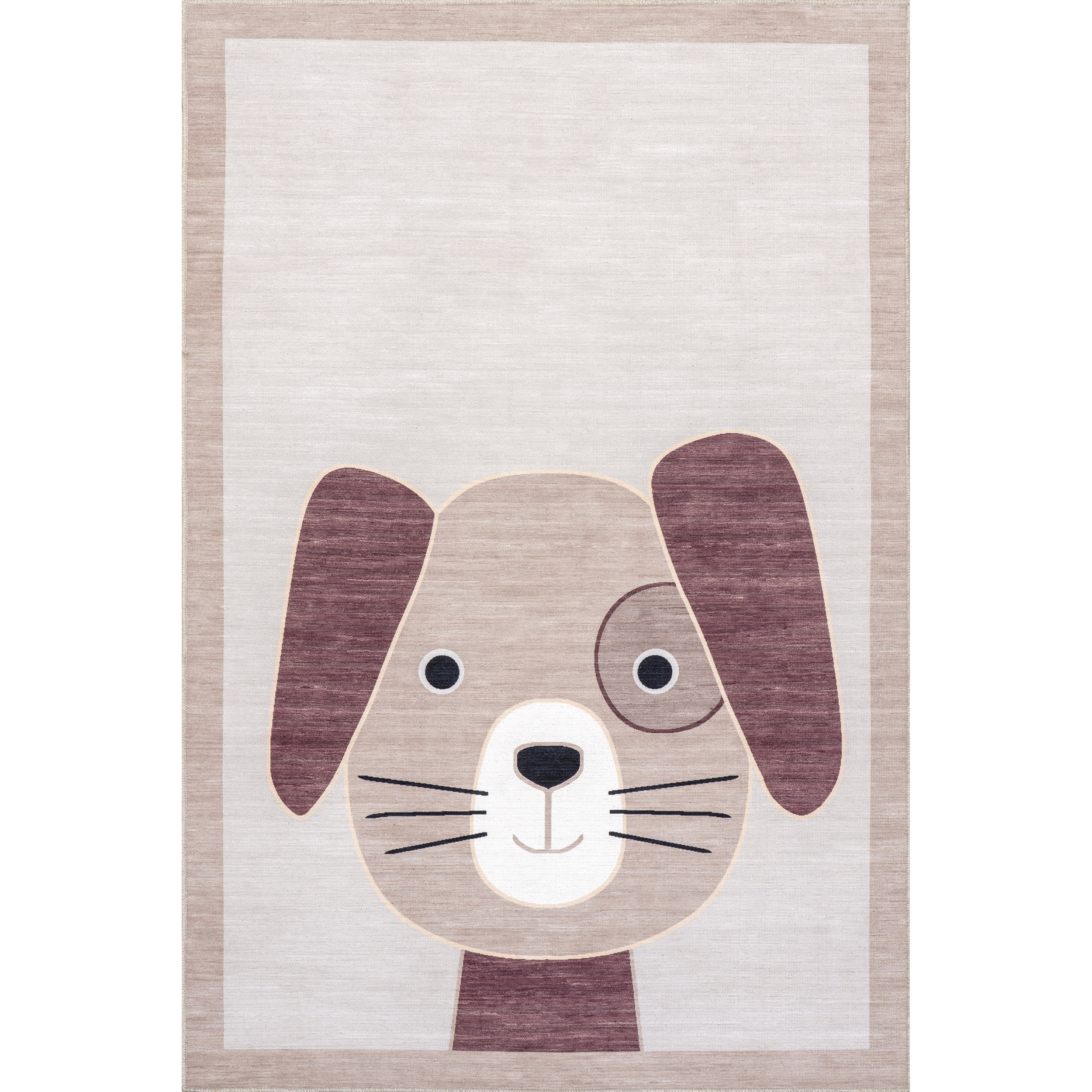 Zoomie Kids Rizzo SpinClean Puppy Kids Machine Washable Area Rug | Wayfair