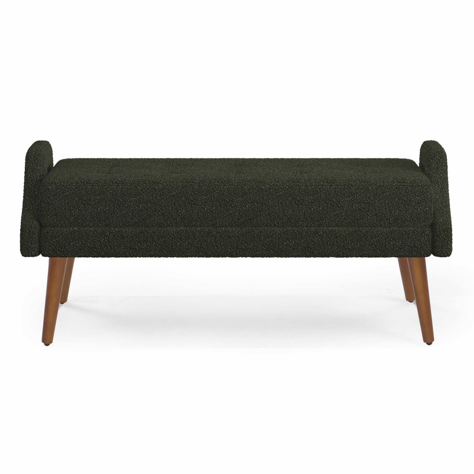 Latitude Run® Upholstered Bench, Living Room Bench With Rubber Wooden ...