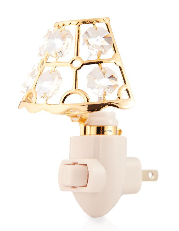 Matashi Crystal 24K Gold Plated Lamp Shade Night Light "& Reviews ...