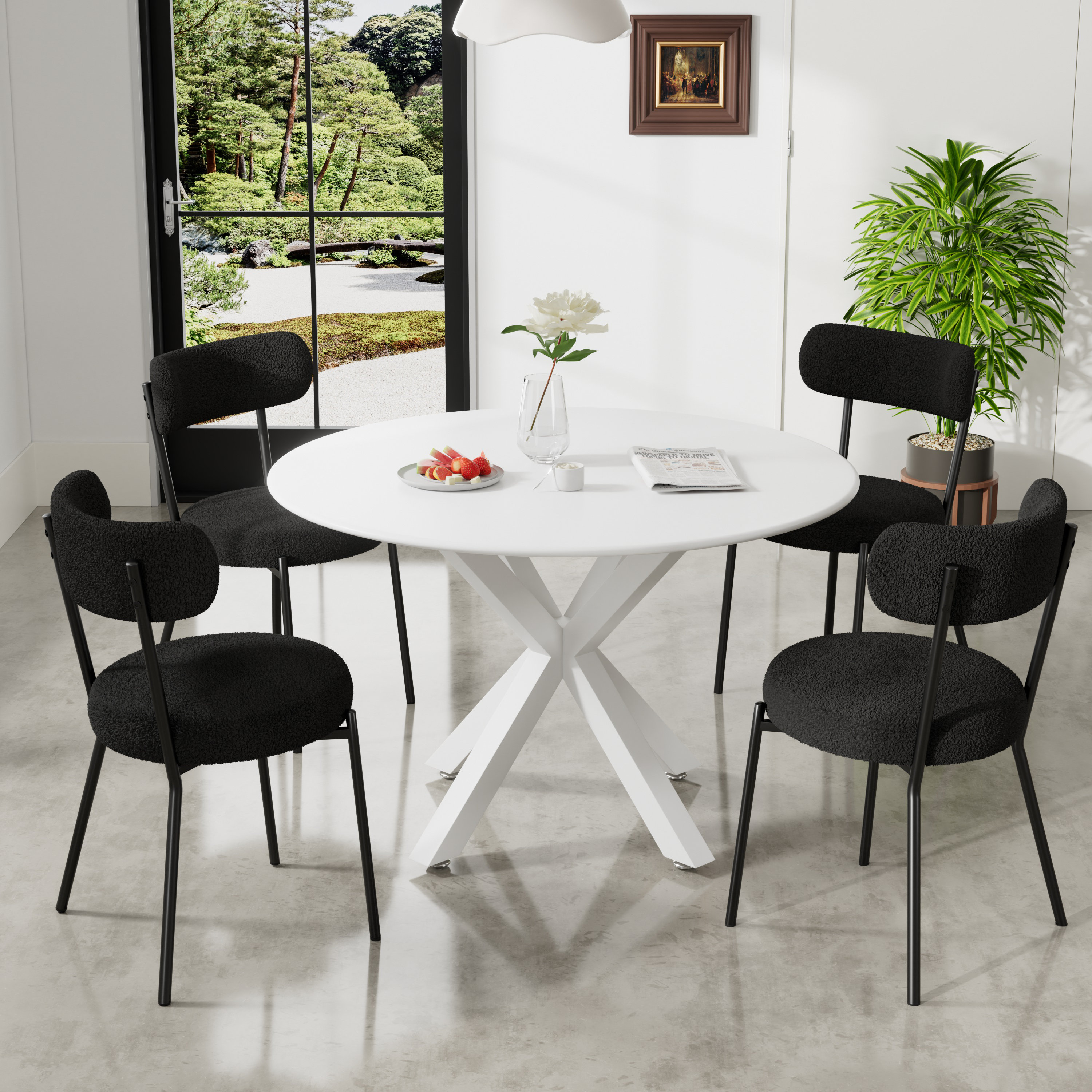 George Oliver 5 - Piece Round Pedestal Dining Set - Wayfair Canada