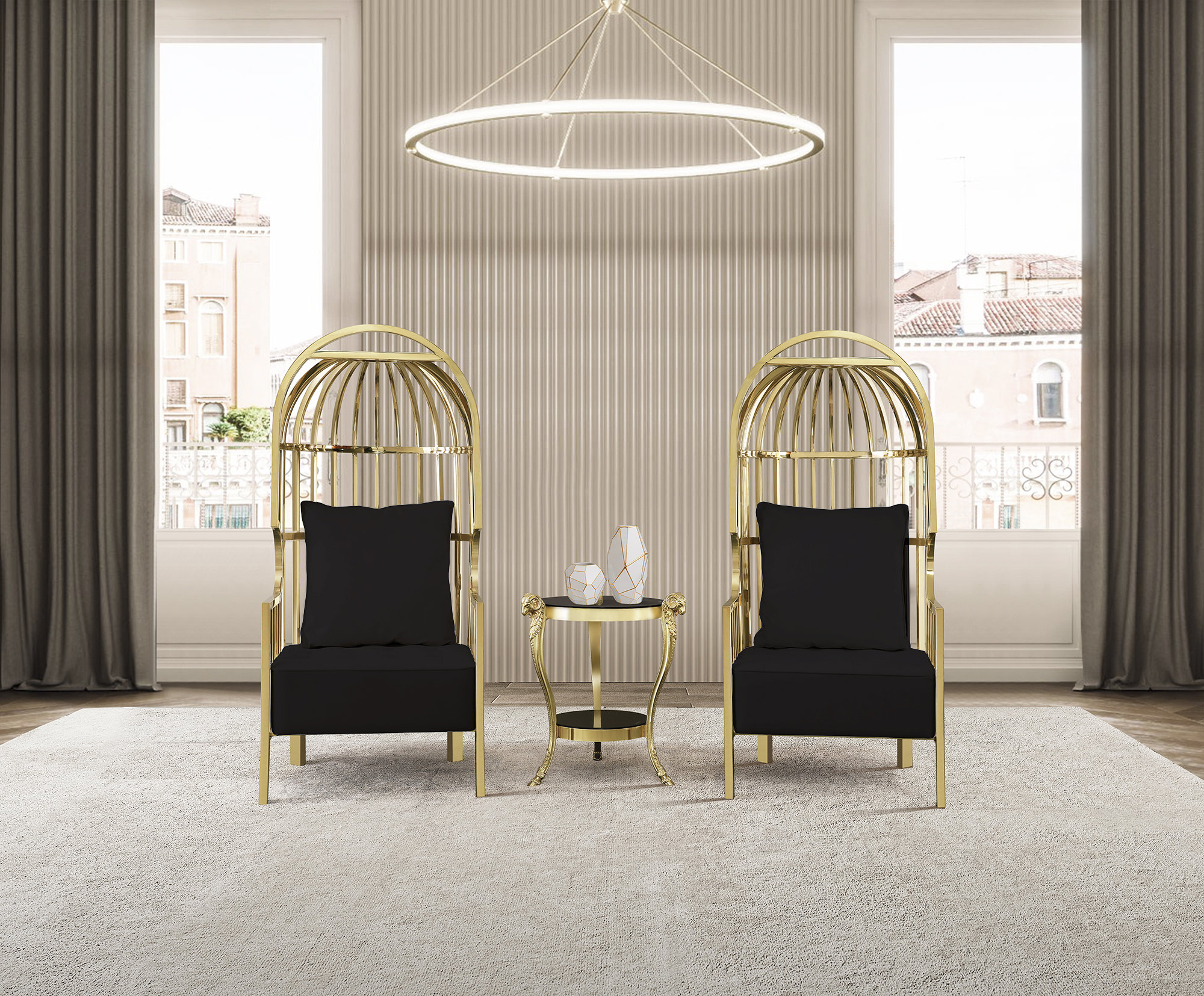 Infinity Furniture Import Infinity 26.8" W Velvet Balloon Chair | Wayfair