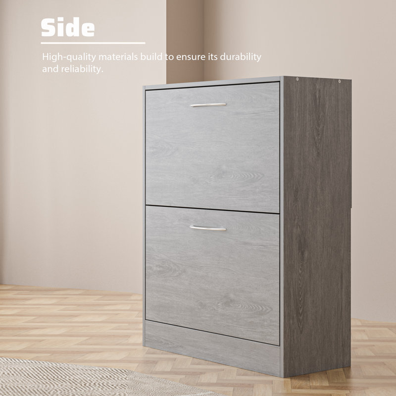 Latitude Run® 12 Pair Stackable Shoe Storage Cabinet | Wayfair