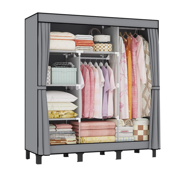 Rebrilliant Adonica 130cm Portable Wardrobe | Wayfair.co.uk
