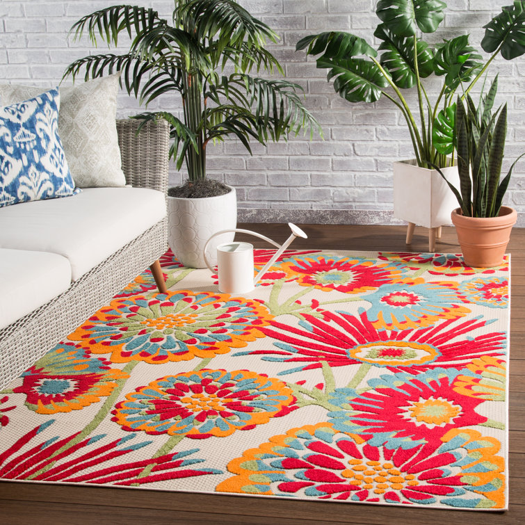 Ebern Designs Tabb Floral Rug & Reviews | Wayfair