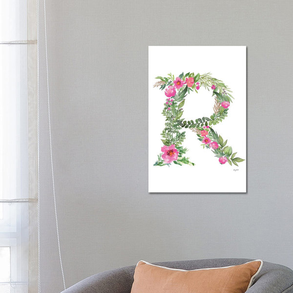 Ophelia & Co. Botanical Letter R by Kelsey McNatt - Wrapped Canvas ...