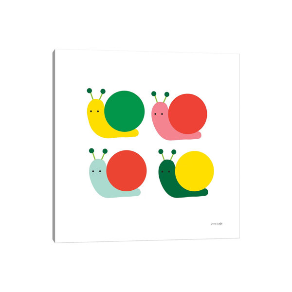 Isabelle & Max Snails Four by Ann Kelle - Wrapped Canvas Print ...