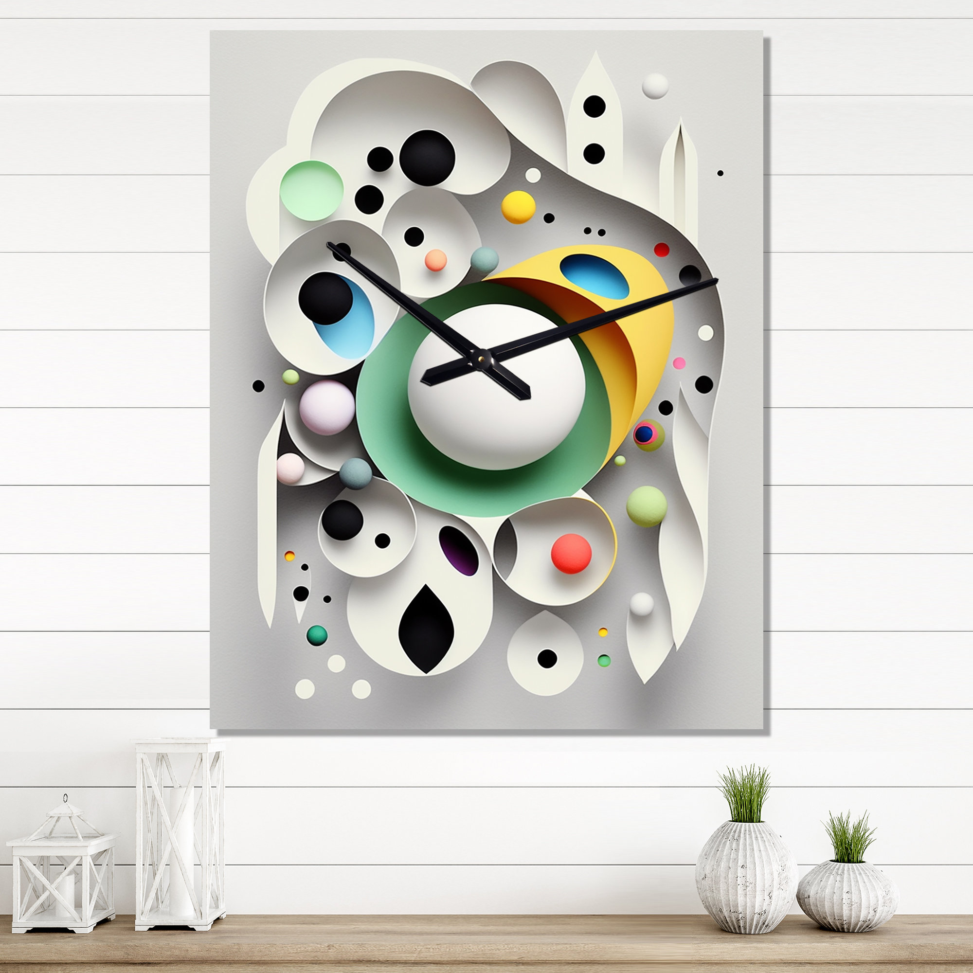 Design Art Sceance Occult Visions I - Modern Geometric Wall Clock ...
