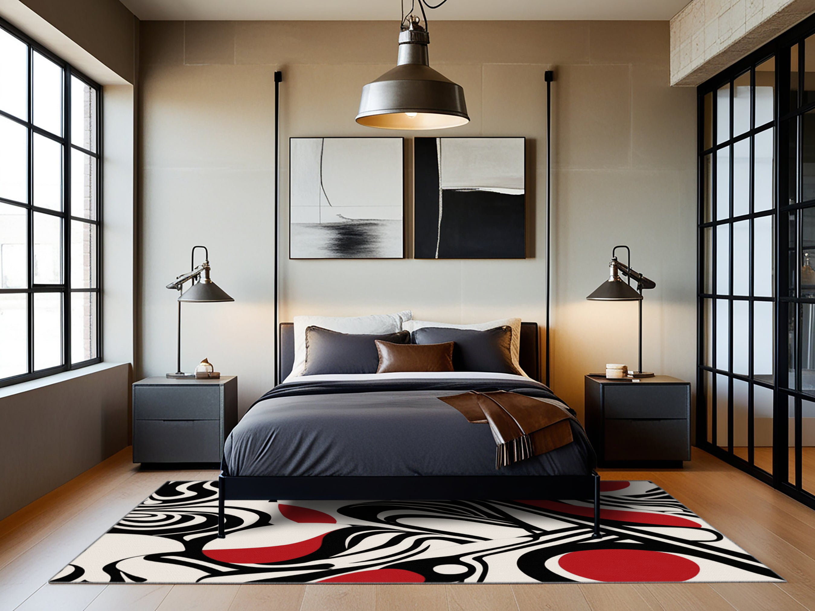 Wrought Studio Cosmic Flame Rug - Wayfair Canada
