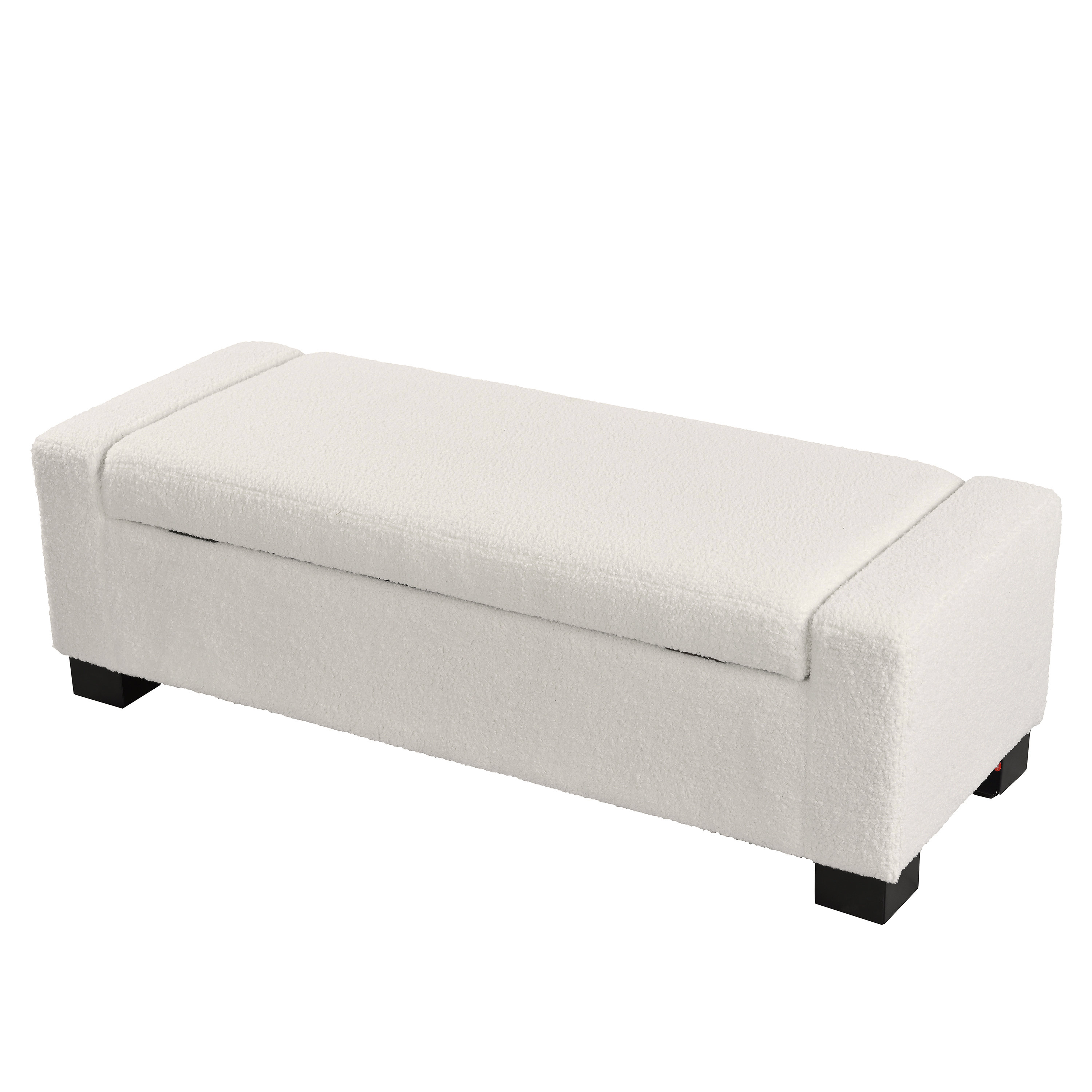 Latitude Run® Versatile Upholstered Storage Ottoman Bench with Hinged ...