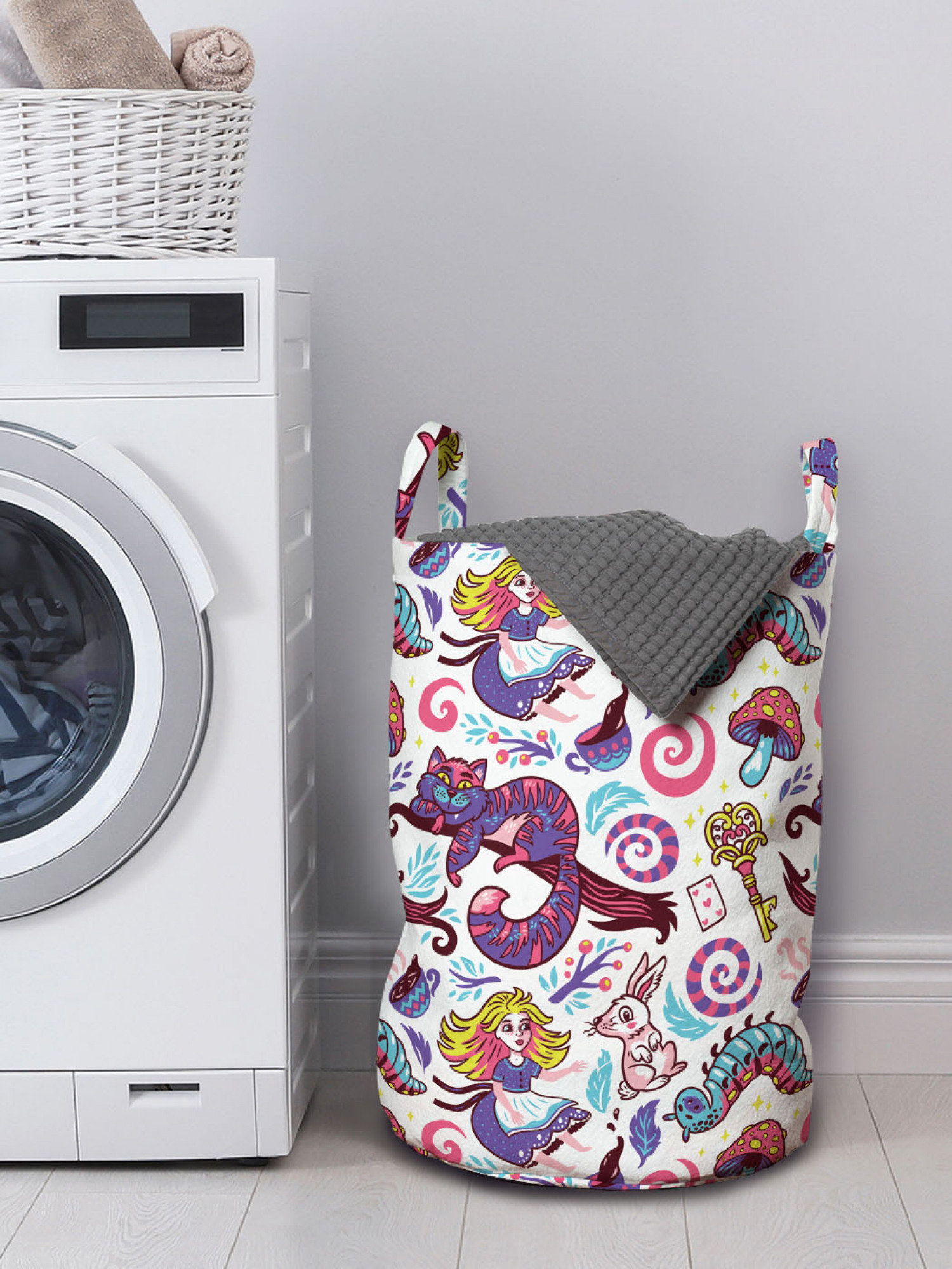 East Urban Home Ambesonne Alice In Wonderland Laundry Bag, Fantasy ...