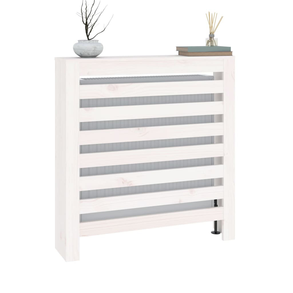 vidaXL Radiator Cover Office Heating Cabinet Cupboard Shelf Solid Wood ...
