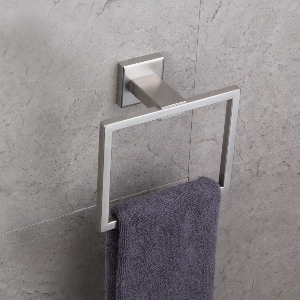 QIANXING Stainless Steel Bath Towel Holder Wall Mounted, Rustproof ...