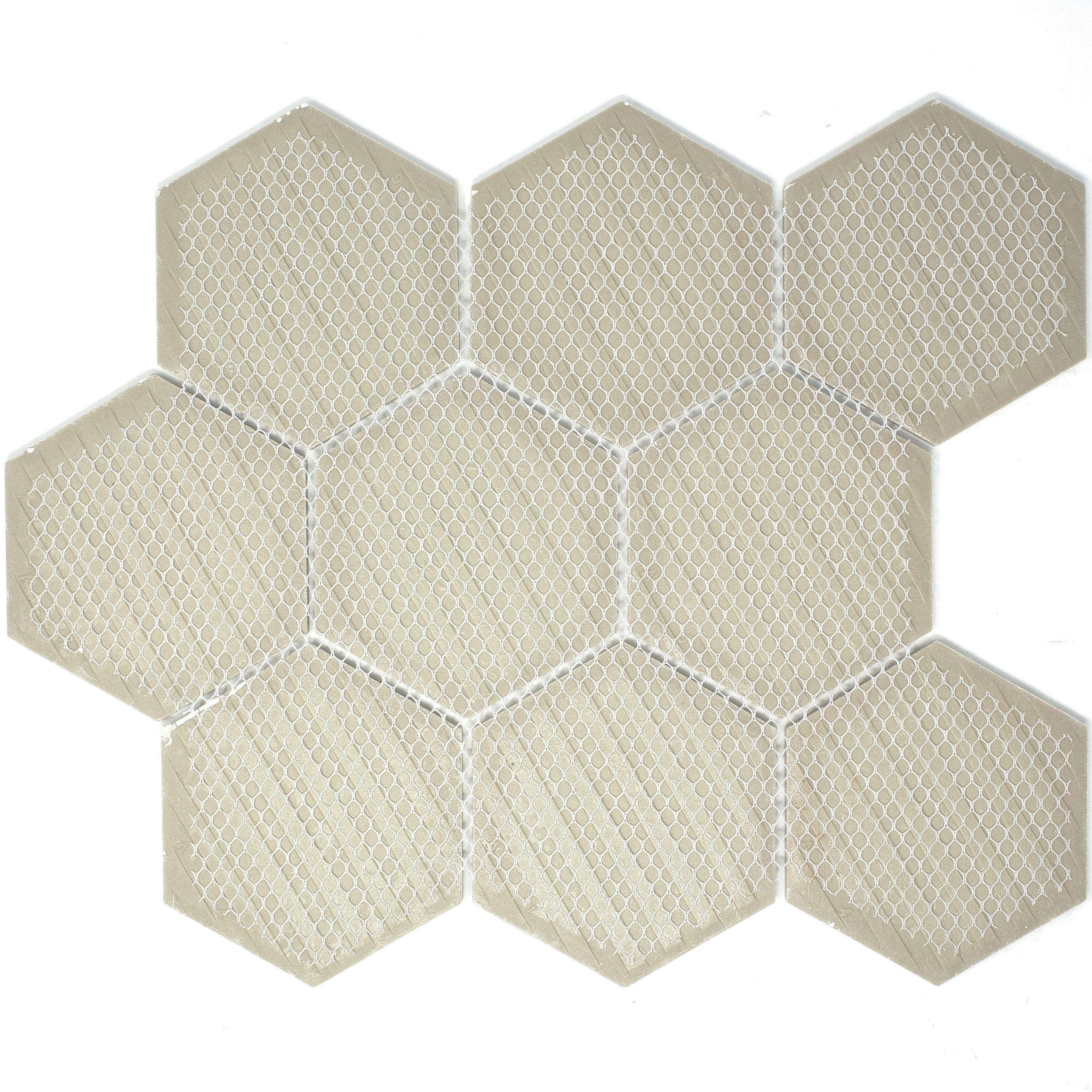 Supreme Tile Mother of Pearl 1" x 1" Seashell Honeycomb Mosaic Wall ...