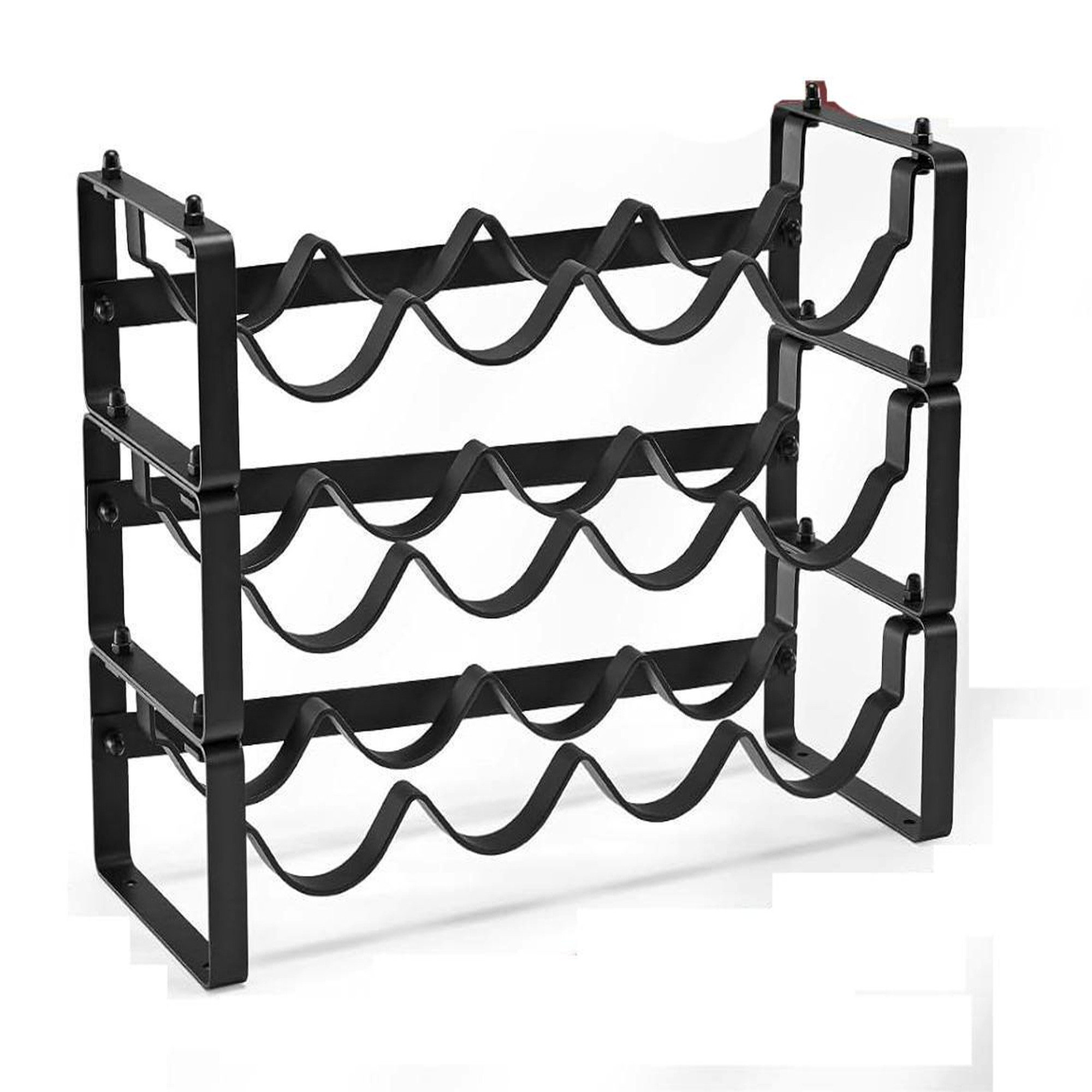 Hivost Tabletop Wine Bottle Rack Black | Wayfair