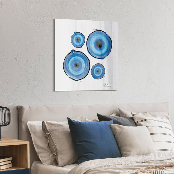 Latitude Run® " Mineral Rings II " by Albert Koetsier on Glass | Wayfair