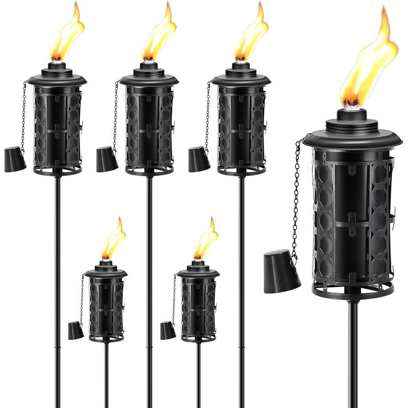 JASODI 16oz Home Garden Torch, 59-Inch Upgraded Citronella Torches ...