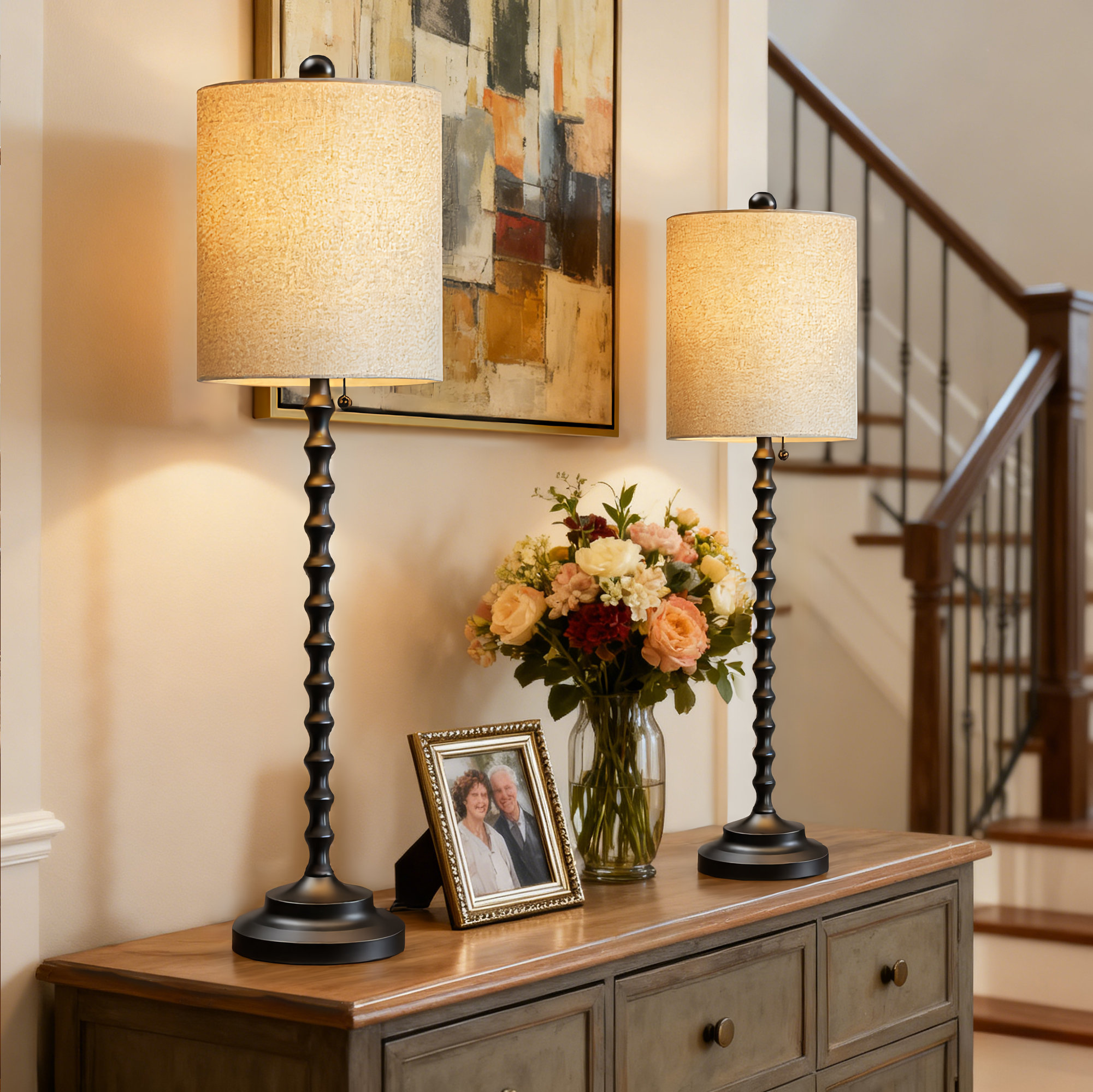 Bungalow Rose Pavanjit Buffet Lamps Table Lamps Unique Artistic Design ...