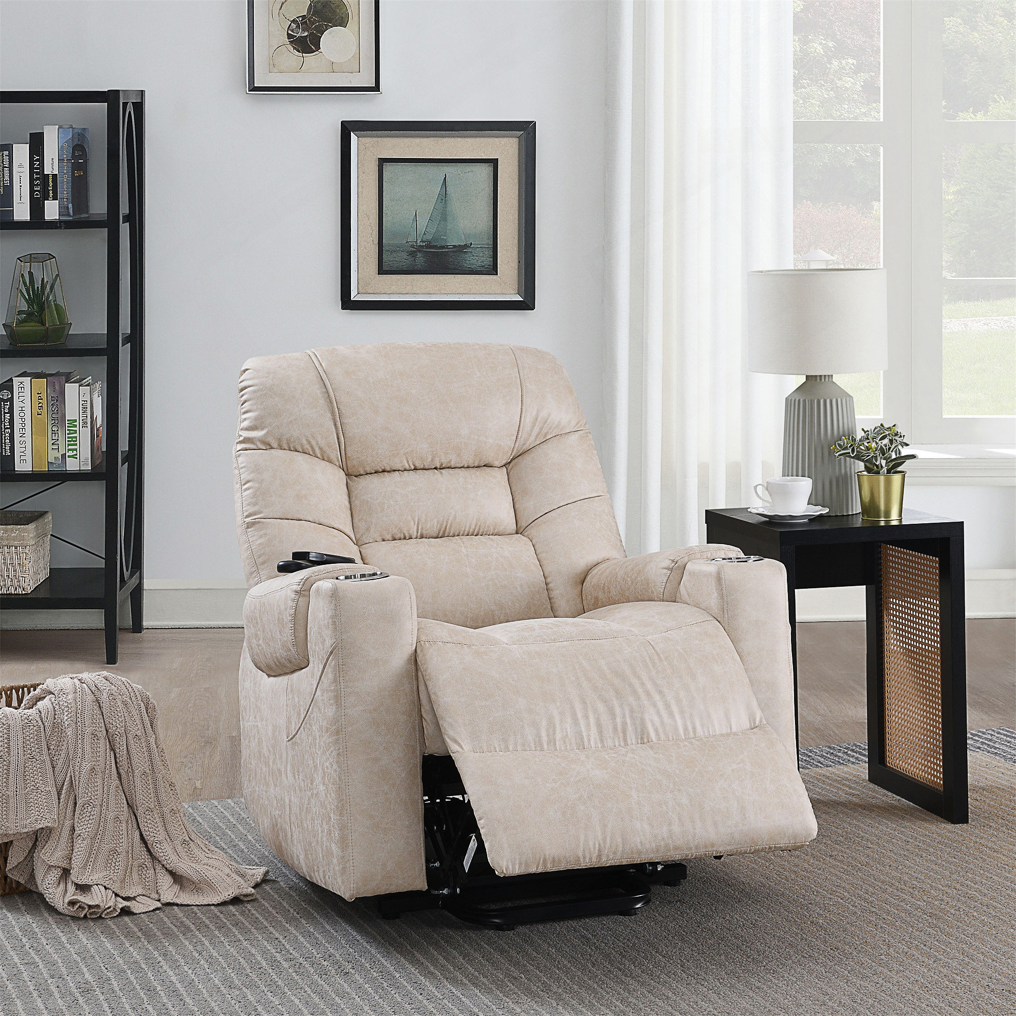 Latitude Run® Luxurious Power Motion Recliner With Lift, Heating, And ...