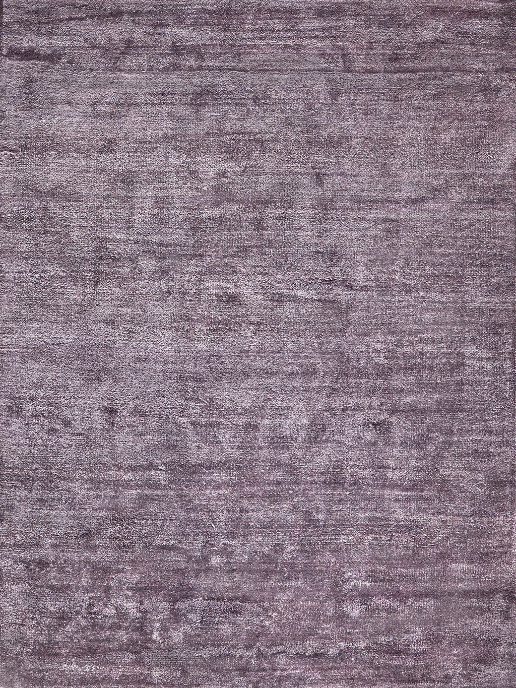 Exquisite Rugs Plush Hand-Knotted Wool/Viscose Deep Mauve Area Rug ...