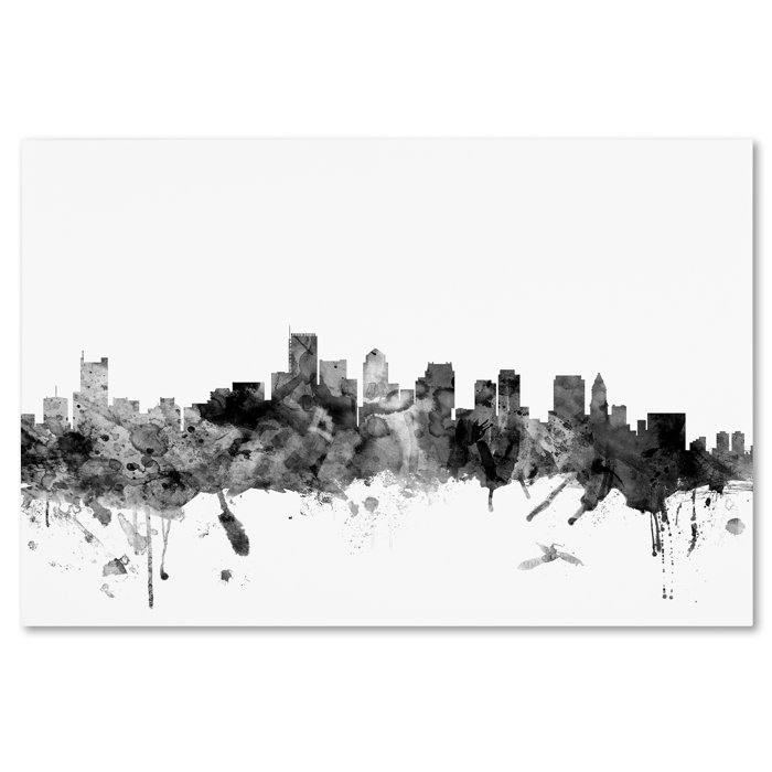 Ivy Bronx " Boston MA Skyline " Print on Canvas & Reviews | Wayfair