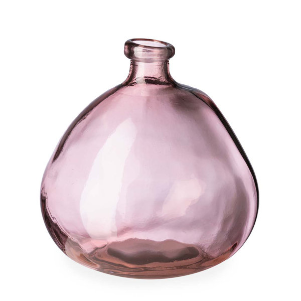 Ivy Bronx Bowenville Pink 9" Glass Table Vase | Wayfair