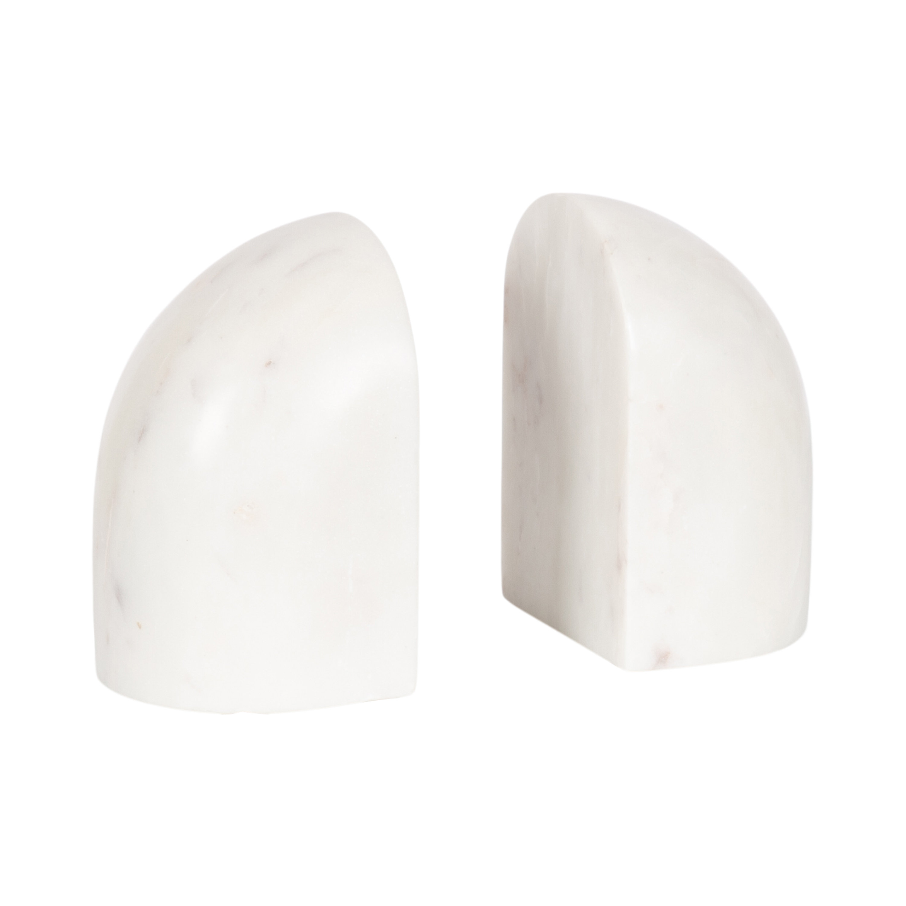 Ivy Bronx Brookhart Two-Piece Marble Bookend Set | Wayfair