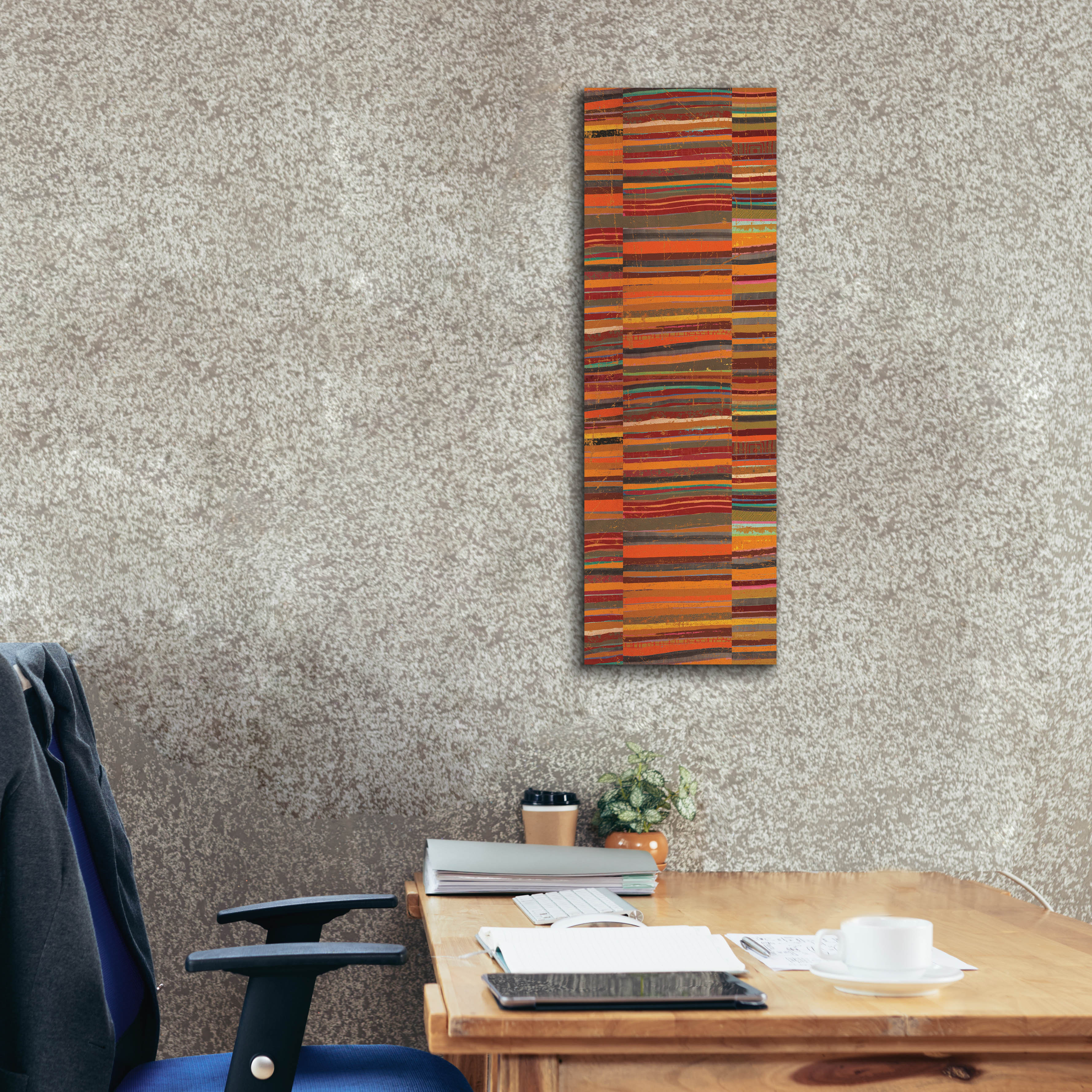 Union Rustic 'Spice Stripes Panel 2' by Cheryl Warrick Wall Art | Wayfair