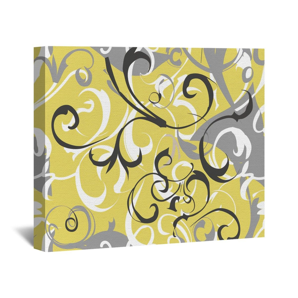 Winston Porter Swirls Canvas Wrap - Pattern Wall Decor | Wayfair