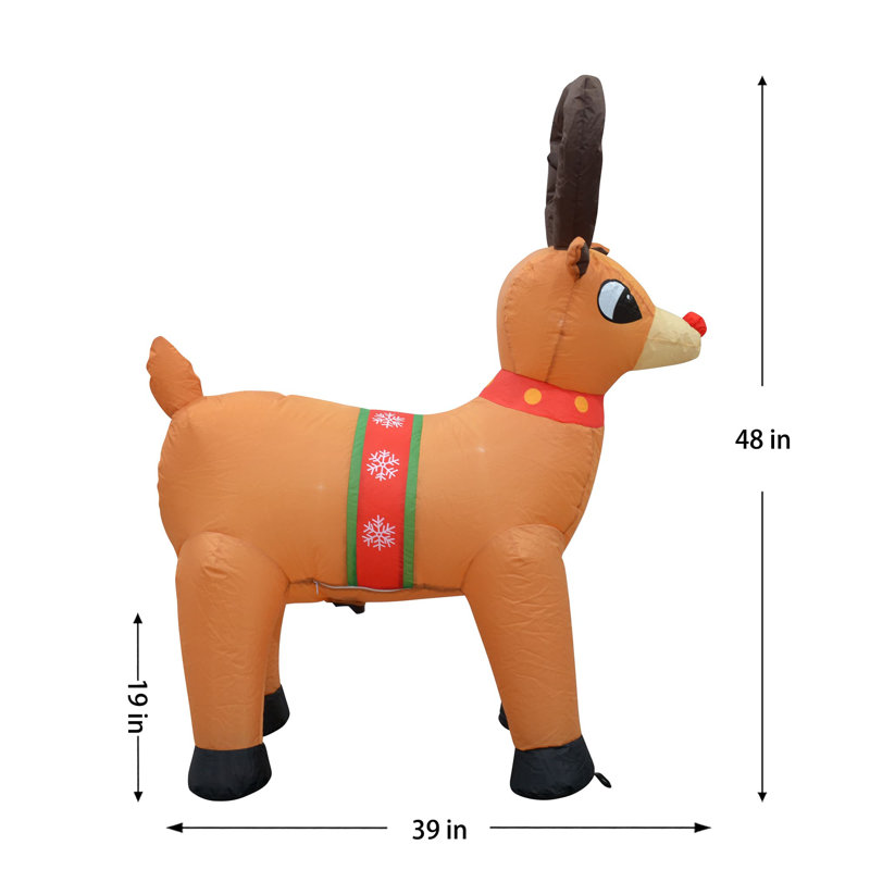 The Holiday Aisle® Deer Inflatable & Reviews | Wayfair