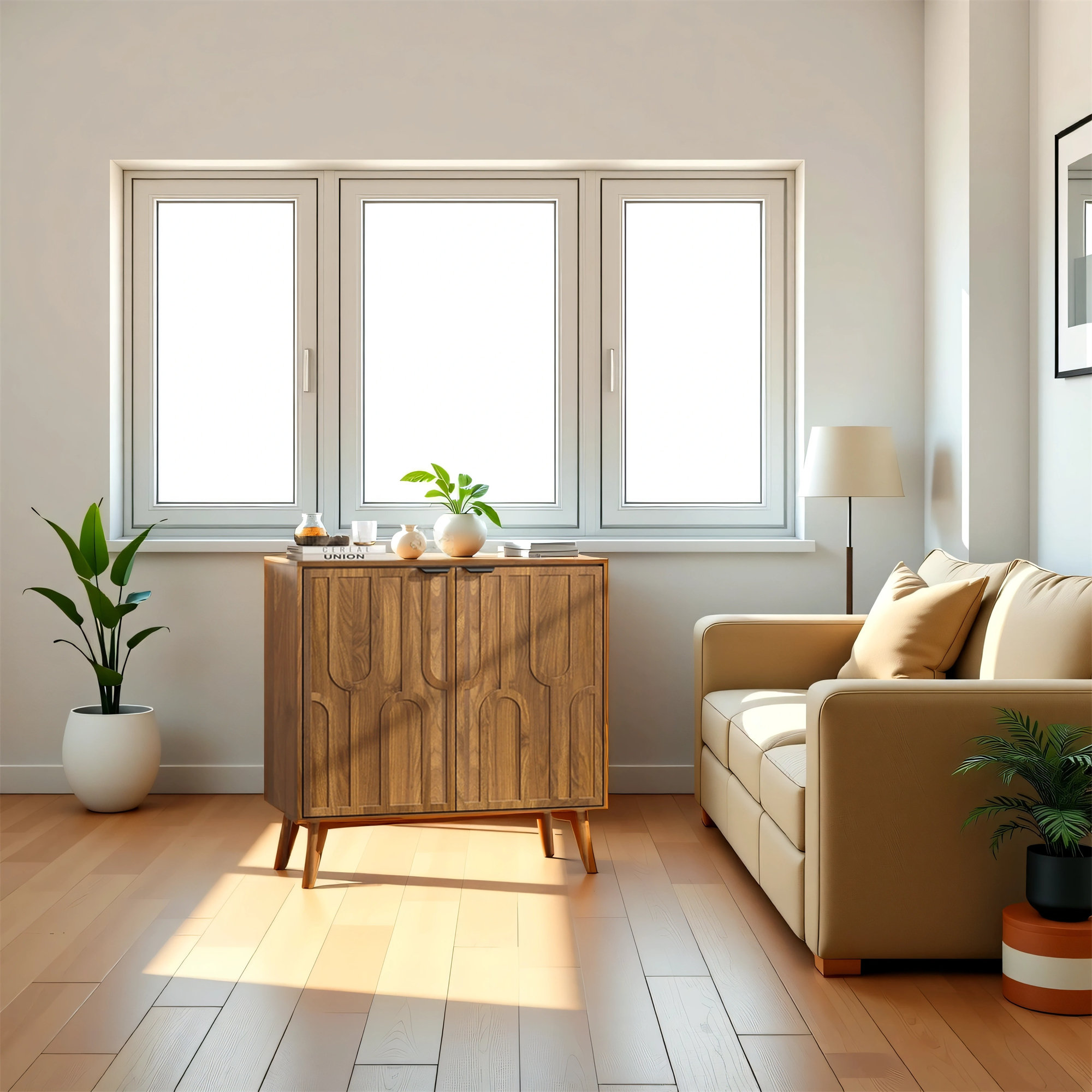 George Oliver Sideboard Buffet Cabinet With Storage, Farmhouse Buffet ...