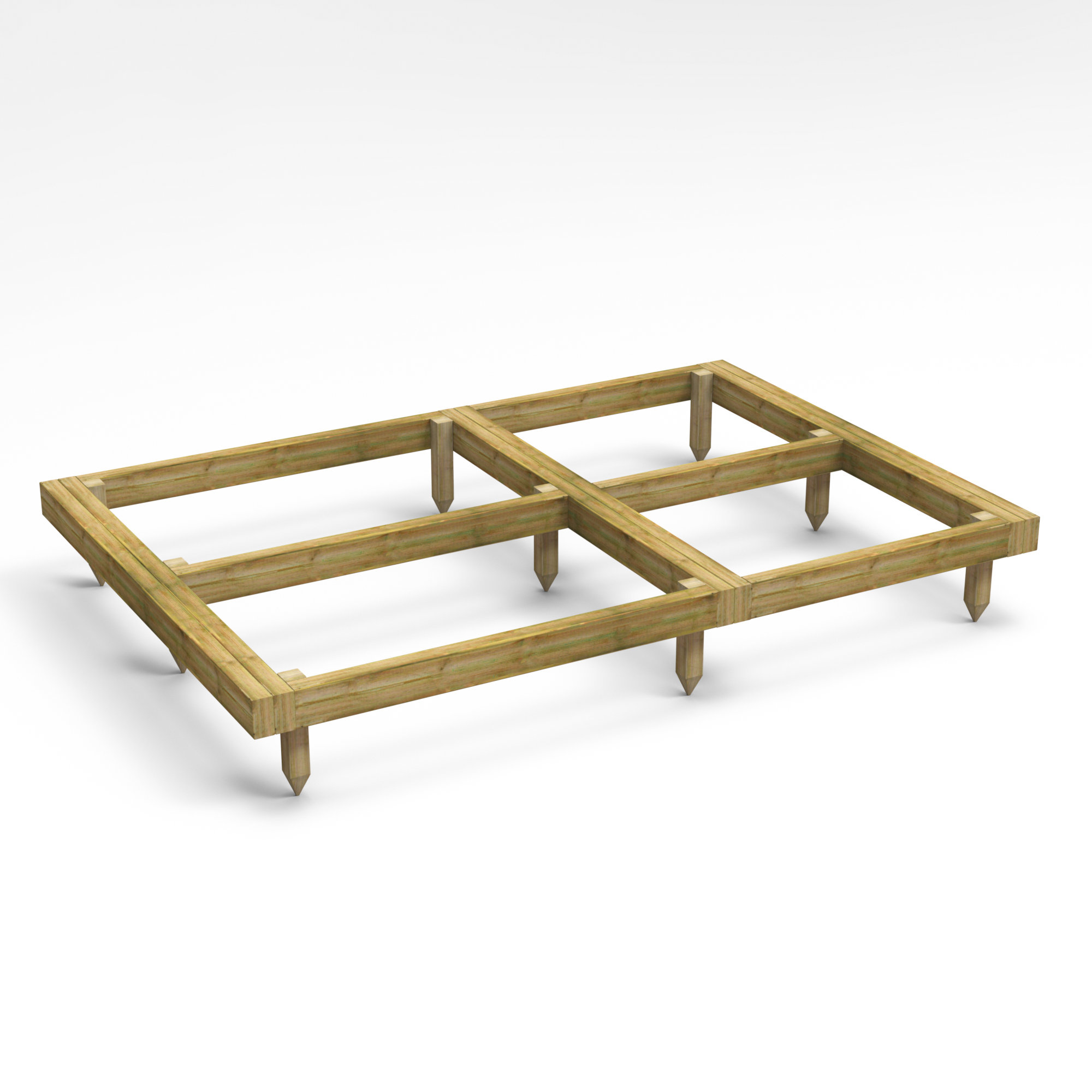 Powersheds 7 x 5ft Pressure Treated Timber Base Kit | Wayfair.co.uk