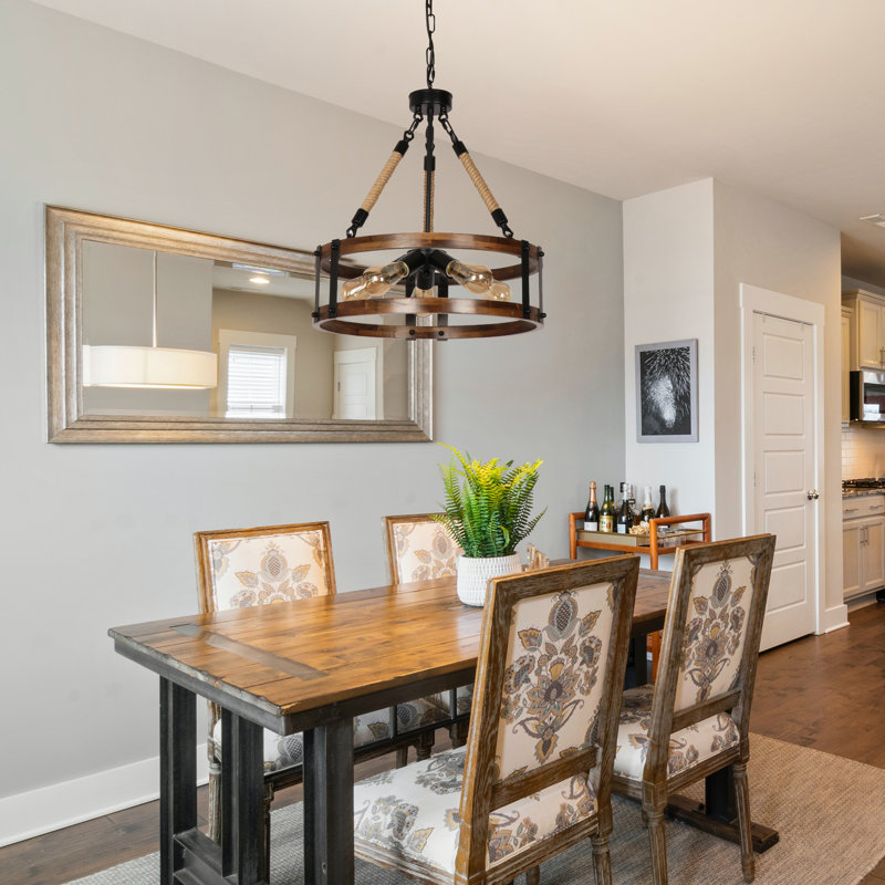 Gracie Oaks Verlis 5 - Light Dimmable Drum Chandelier | Wayfair