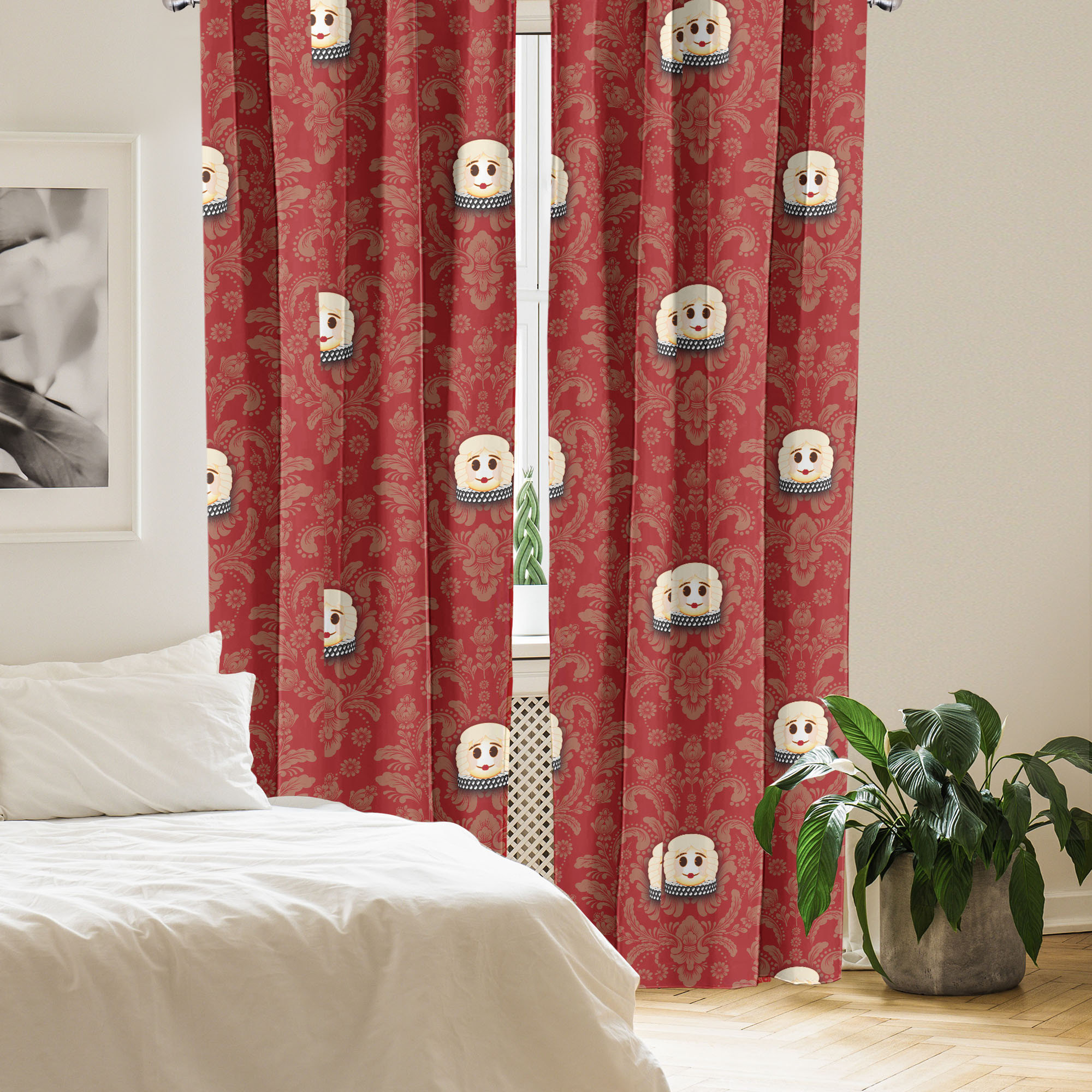 East Urban Home Hassman East Urban Home Emoji Art Curtains Renaissance ...