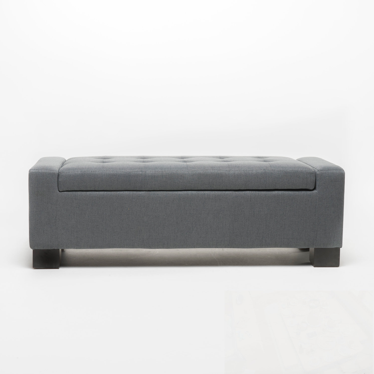 George Oliver Bench with flip top storage and Tufted seat | Wayfair