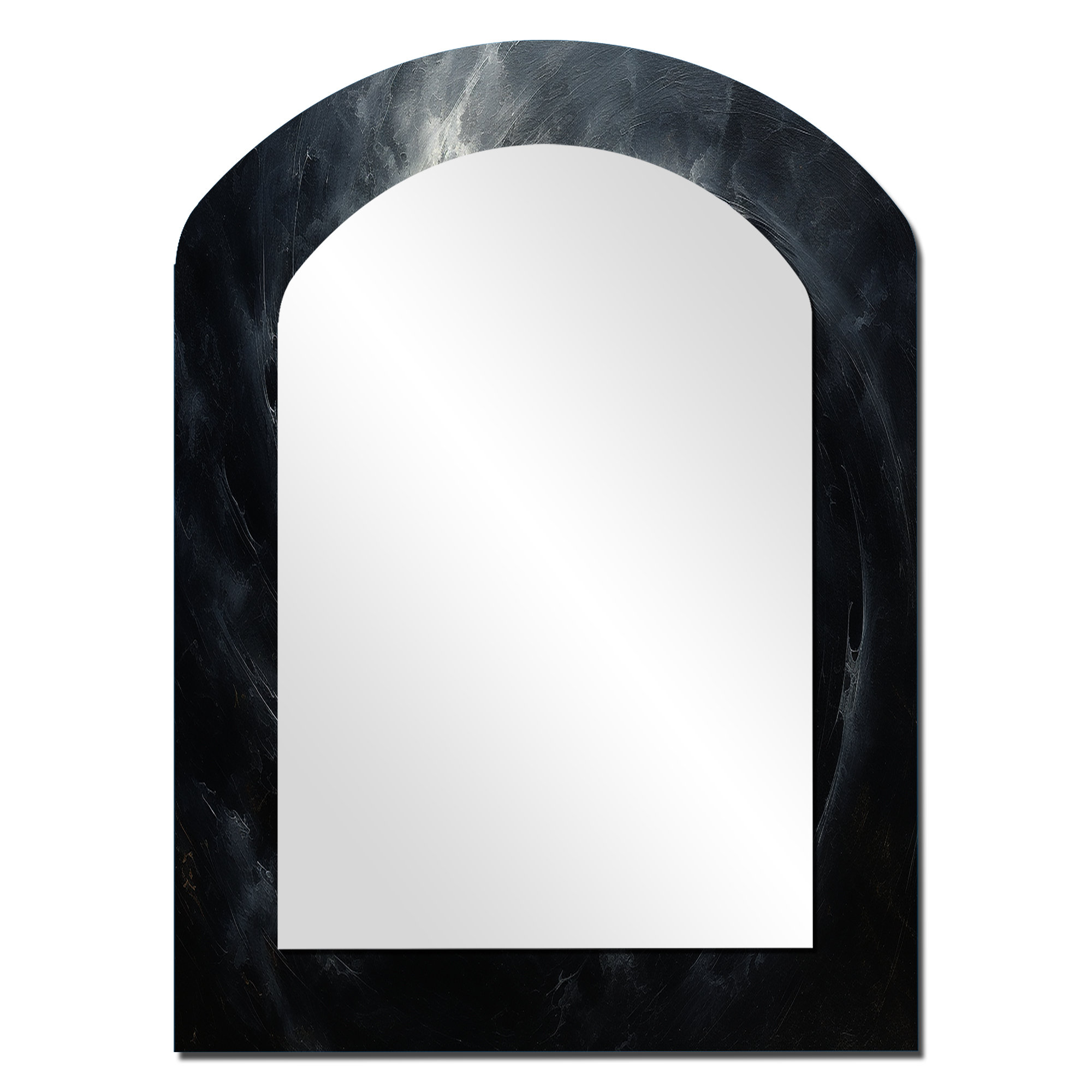 East Urban Home Black Hole Quiet Quasar - Black Arch Wall Mirror Decor ...