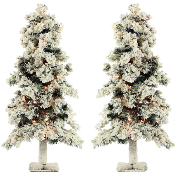 Fraser Hill Farm Rustic Farmhouse 78' Lighted Pine Christmas Tree | Wayfair