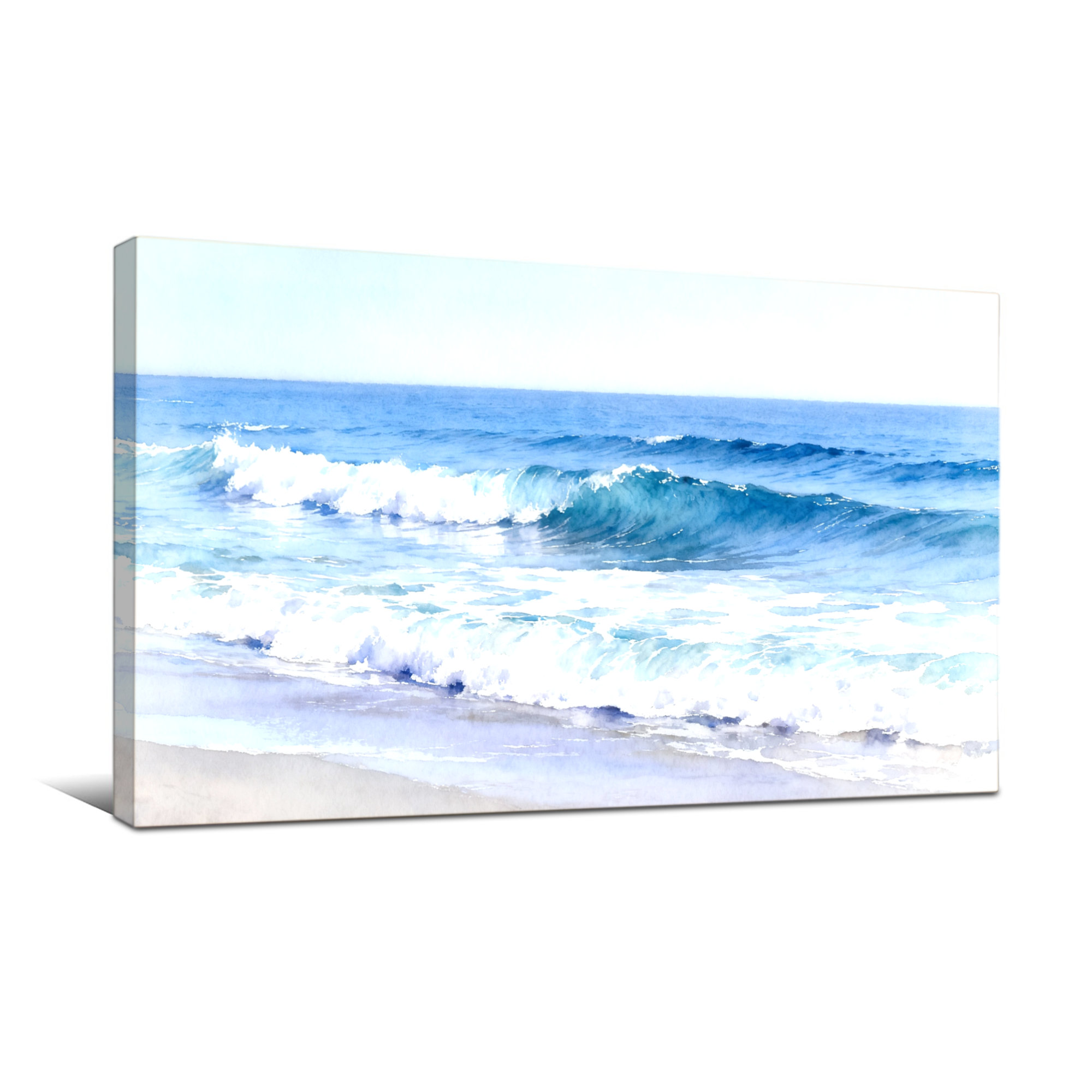 Red Barrel Studio Plants &Flowers Ocean Waves Beach Sky Blue Water Sand ...