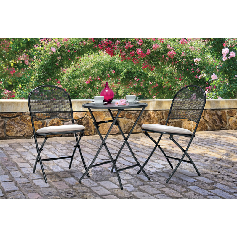 Kettler USA Cafe Napoli 3-Piece Folding Bistro Set | Wayfair
