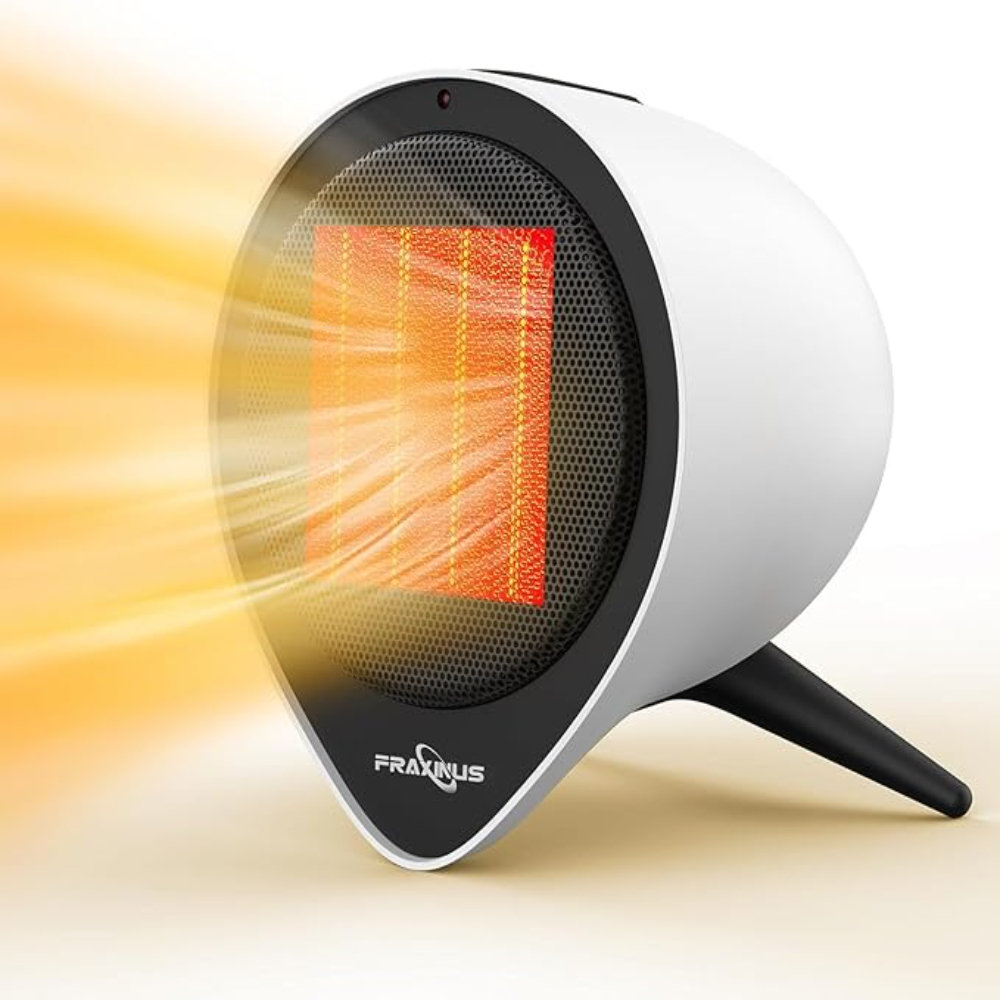 BUILTCO 1500W Ceramic Heater, Small Space Heater, Mini Electric Heater ...