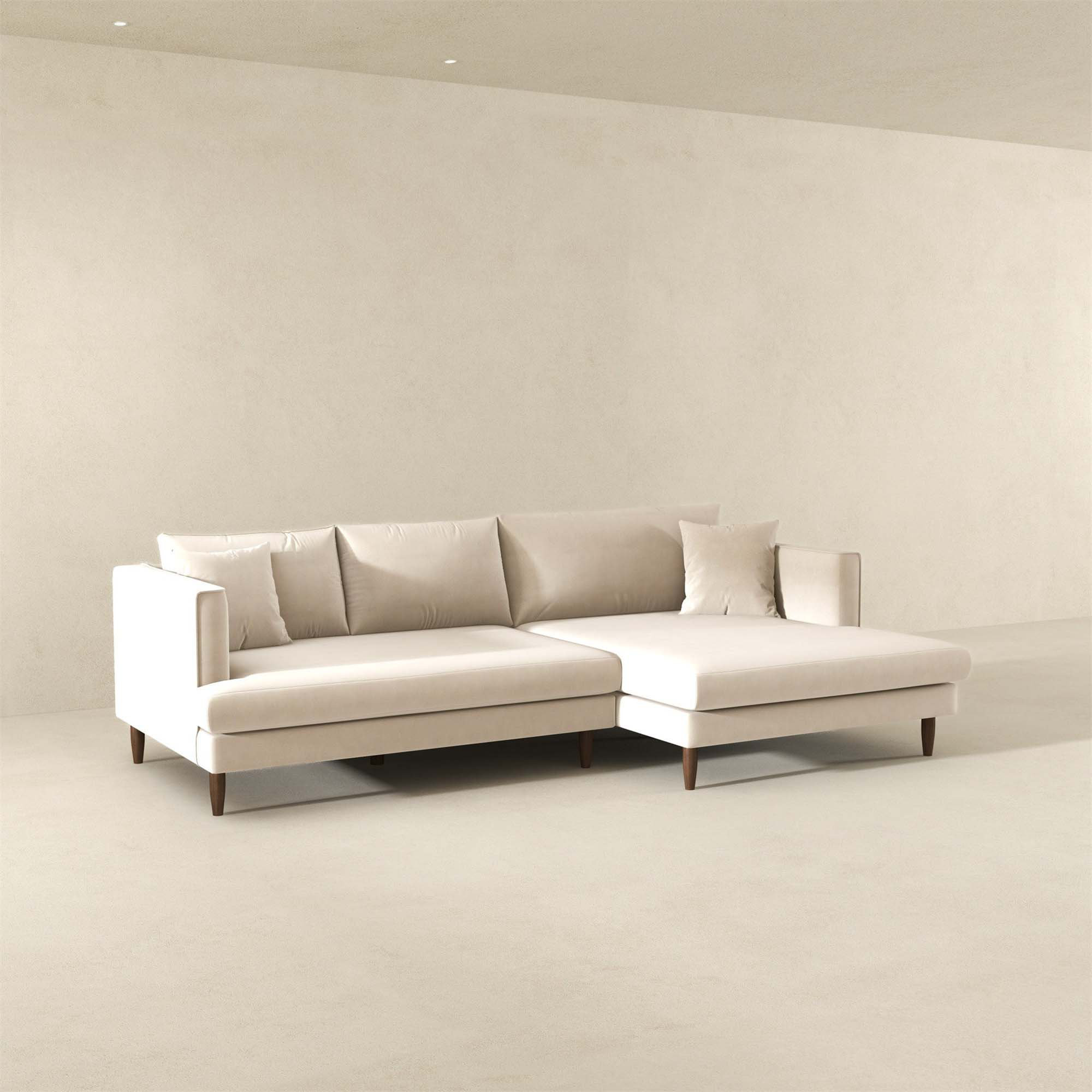Corrigan Studio® Charming Blake L-Shaped Sectional Sofa with Right-Facing Comfort and Style ...