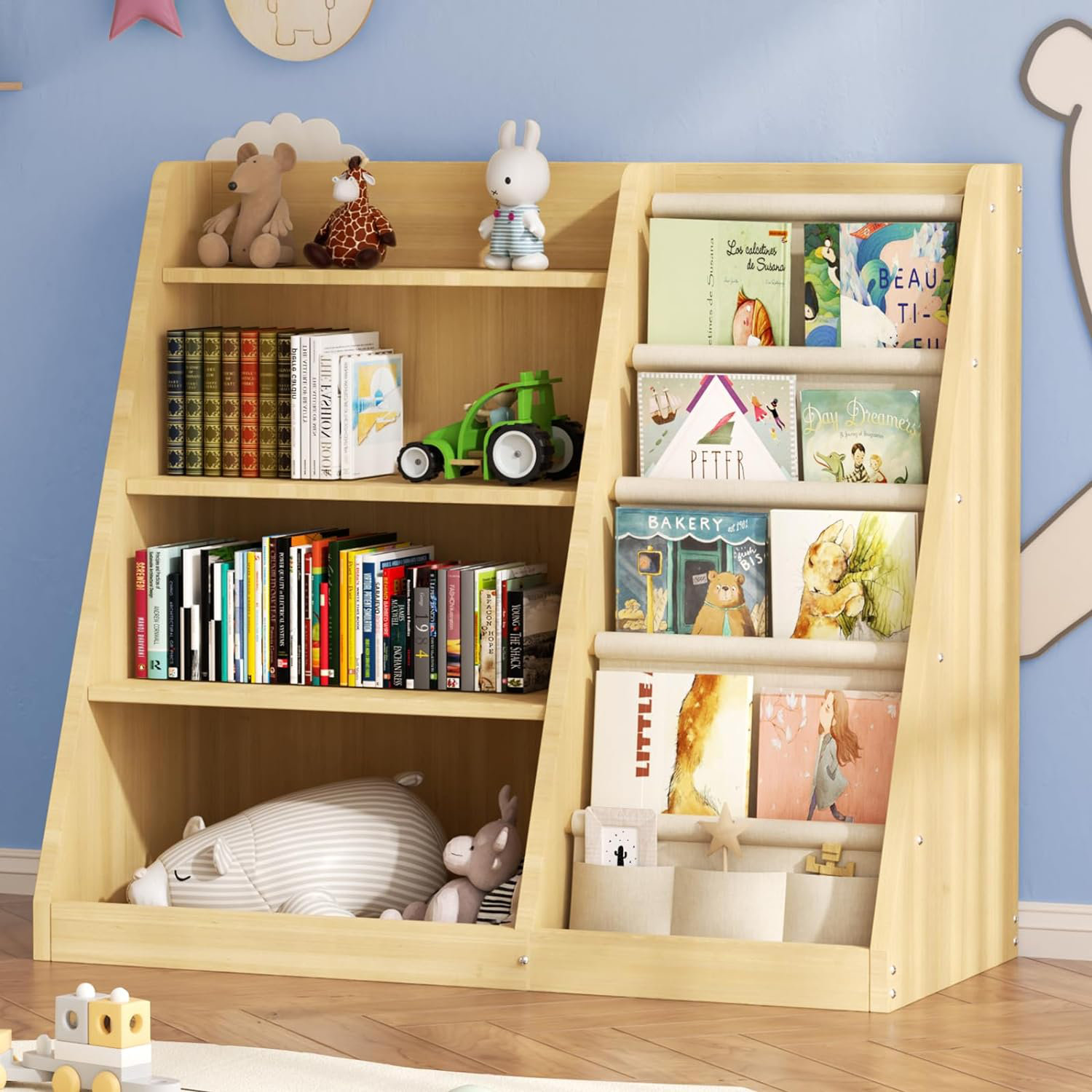 Isabelle & Max™ Andriette 31.5'' H X 35.4'' W Solid Wood Kids Standard Bookshelf, Storage ...