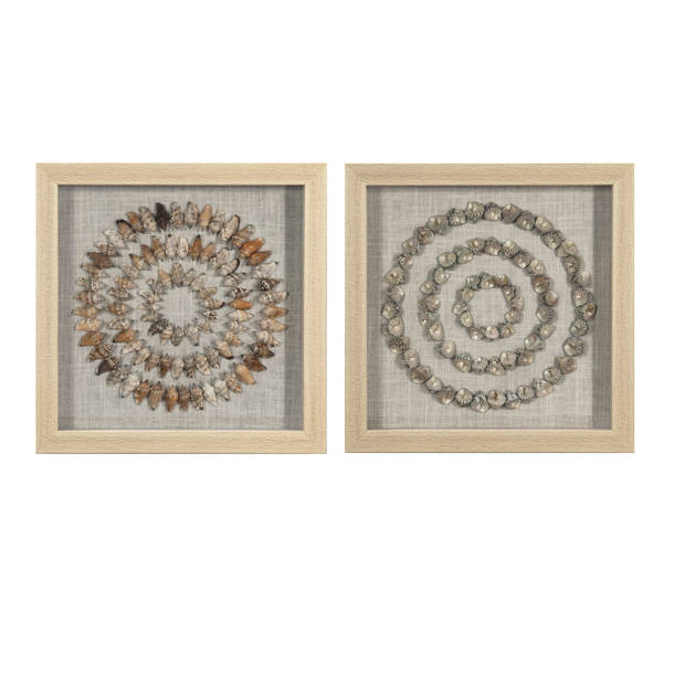 Rosecliff Heights Navy Sea Weed VI Framed On Paper 2 Pieces by Marmont ...