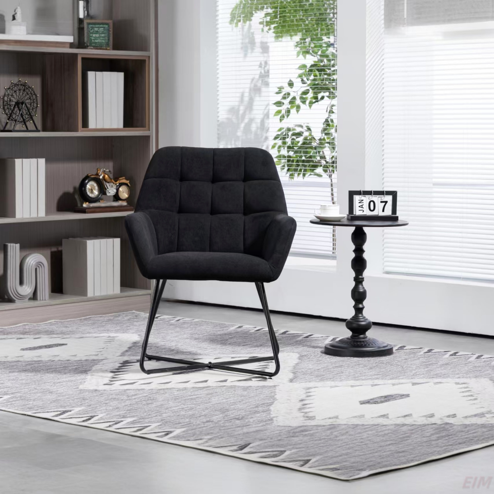 Mercer41 Modern Desk Chair Swirl Office Chair With Adjustable Foot ...