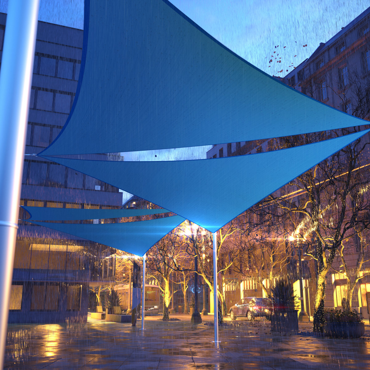 ColourTree 16' x 21' Triangle Shade Sail | Wayfair