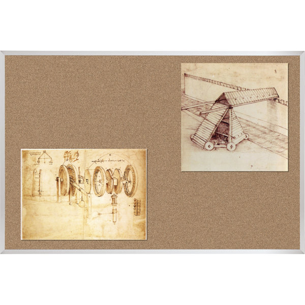 MooreCo Colored Forbo Cork Wall Cork Framed Bulletin Board | Wayfair